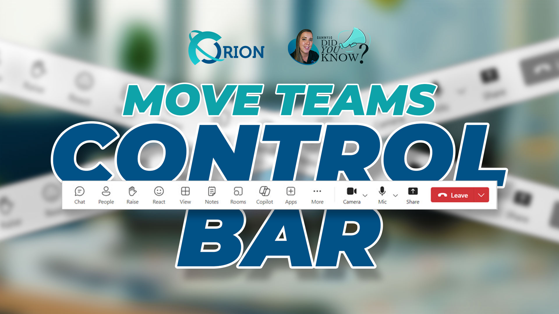 How To Move The Microsoft Teams Control Bar